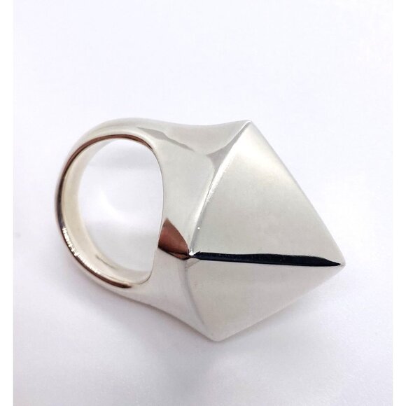 Tiffany & Co. | Jewelry | Tiffany Co Pyramid Statement Ring Sterling Silver 925 Size 725 | Poshmark